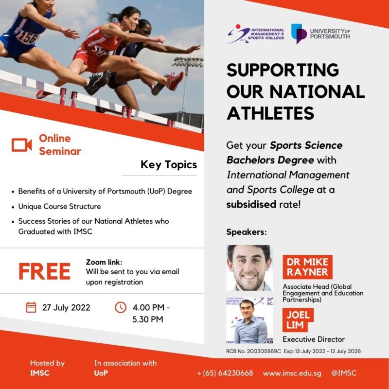 Supporting our National Athletes Seminar - IMSC